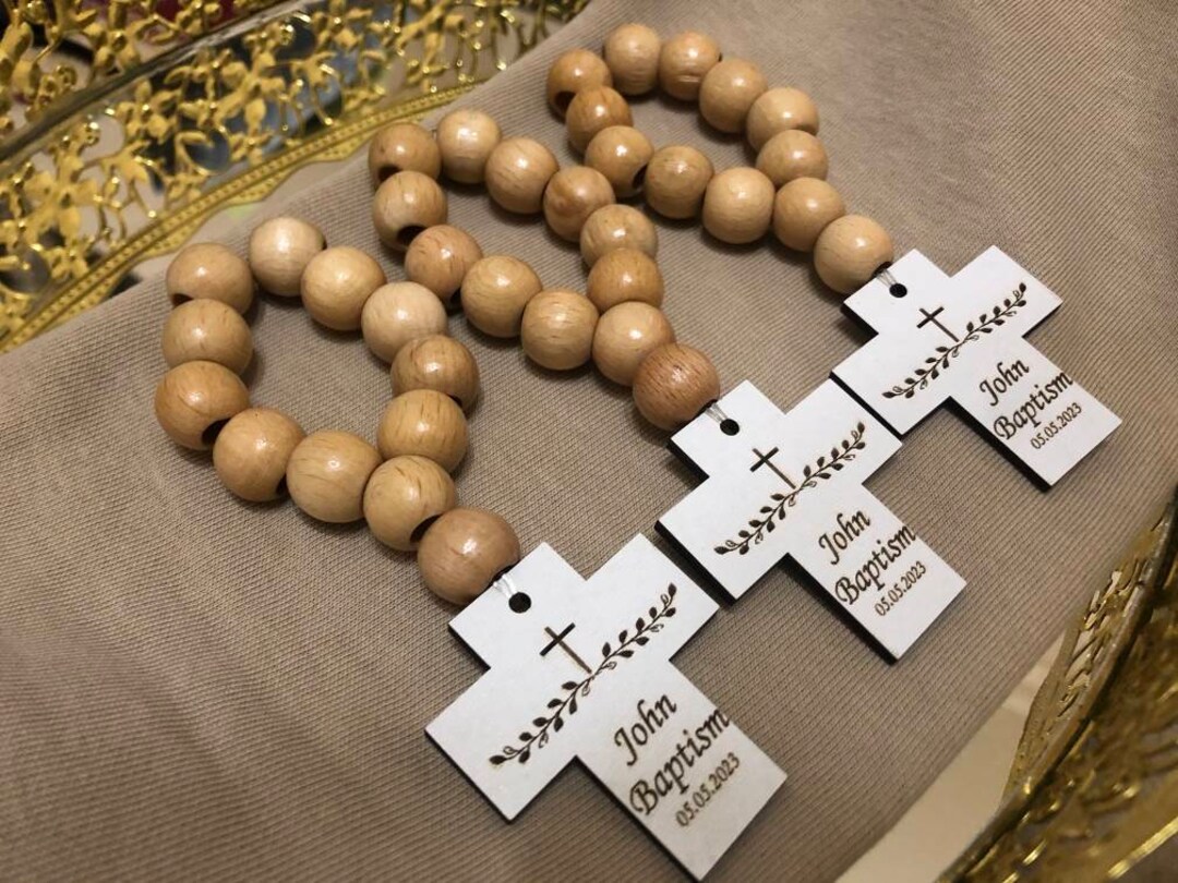 Personalizable Baptism Favors, for Guest 25 PCS Personalized Cross ...