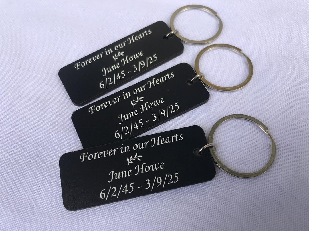 Custom Funeral Favors Memorial Service Favor Keychain, 50 Pcs RIP ...