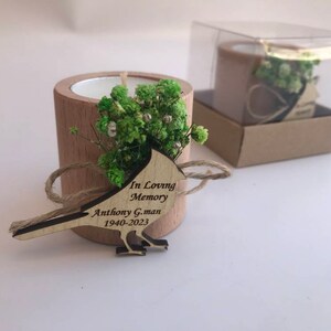 Personalized Cardinal Memorial Candle Favors, Celebration of Life, in ...