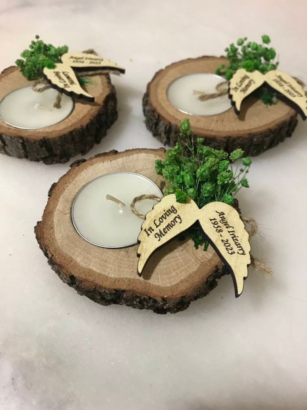 Funeral Favors Personalized Candle Service Guest Bulk,in Loving Memory ...