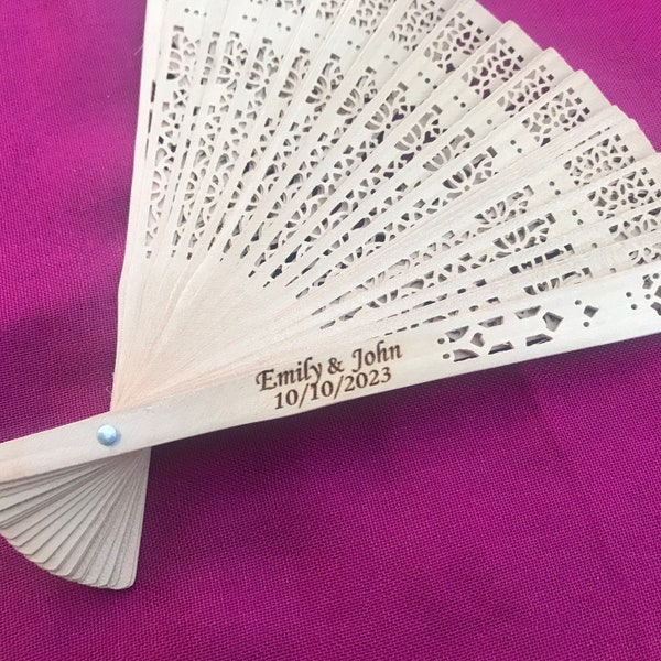 Wedding Program Fan - Etsy