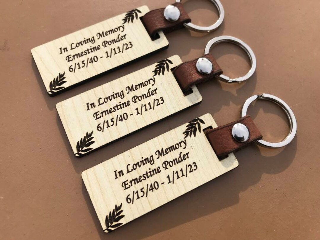 Memories Funeral Favors Memorial Service Favor Guest, RIP Personalized ...