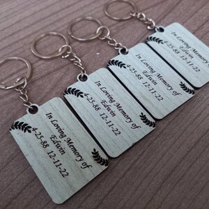 Funeral Favors Forever in Our Hearts, Key Chaing 25 Pcs RIP ...