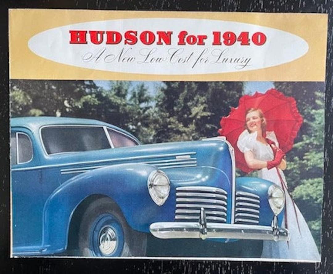 Original Vintage 1940 Hudson Sales Brochure in Excellent Condition - Etsy