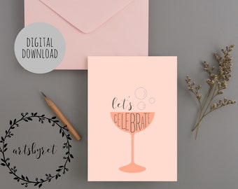 Printable Reindeer Christmas Card - Etsy