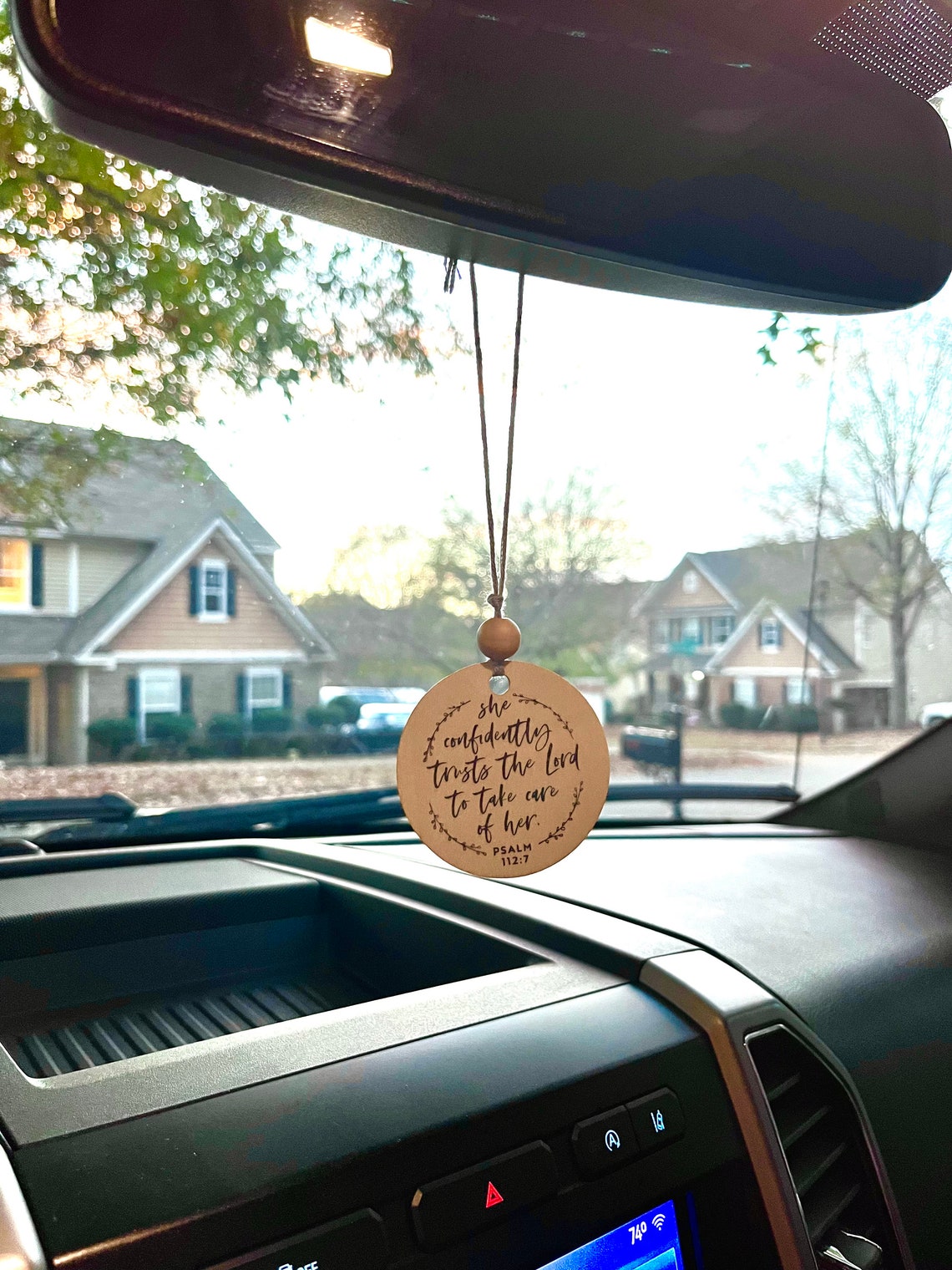 Wooden Faith Car Charm - Etsy