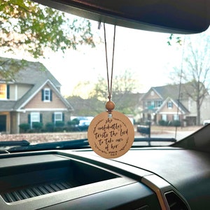 Wooden Faith Car Charm - Etsy