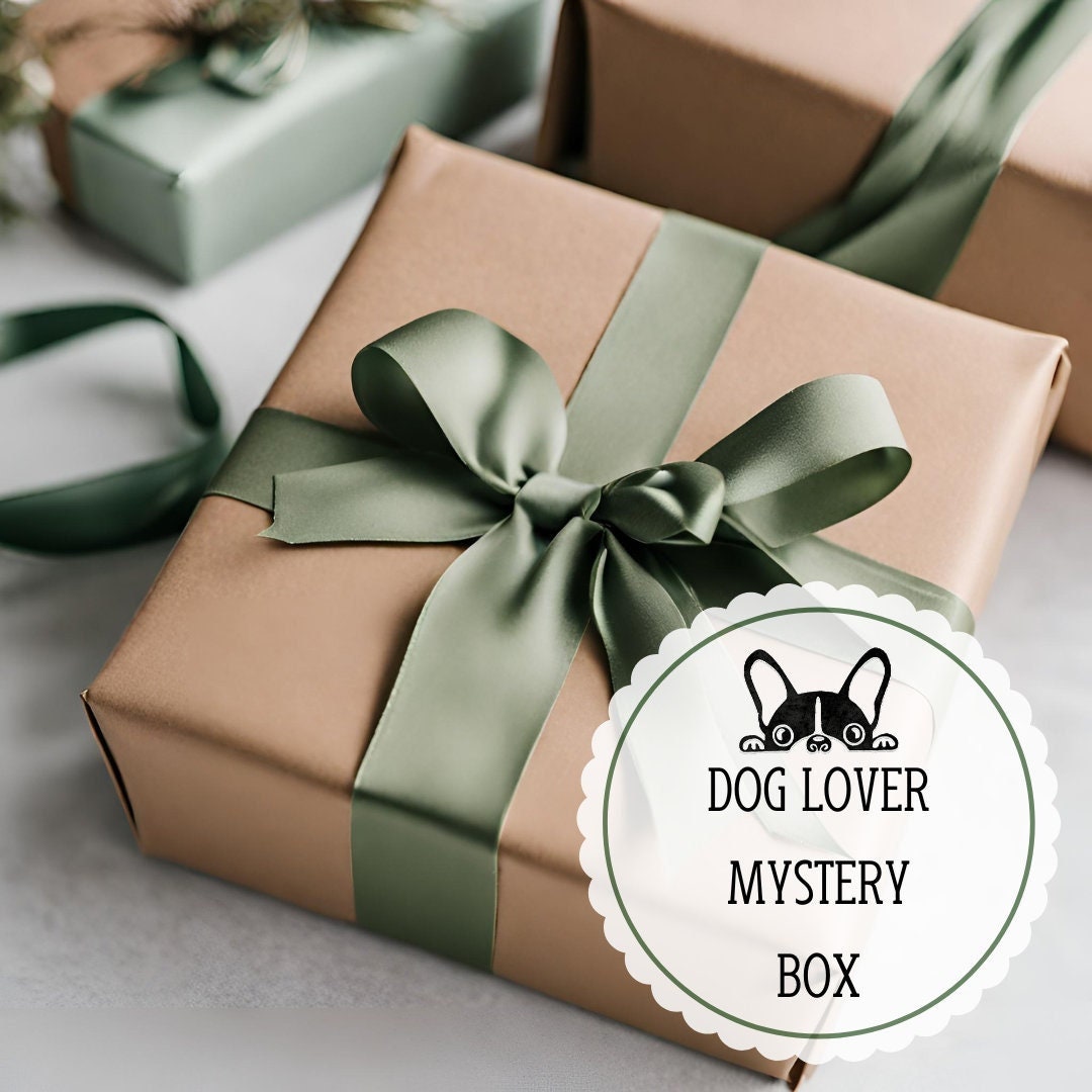 Dog Themed Mystery Box Pet Accessories Gift Set Personalise Lucky Dip ...