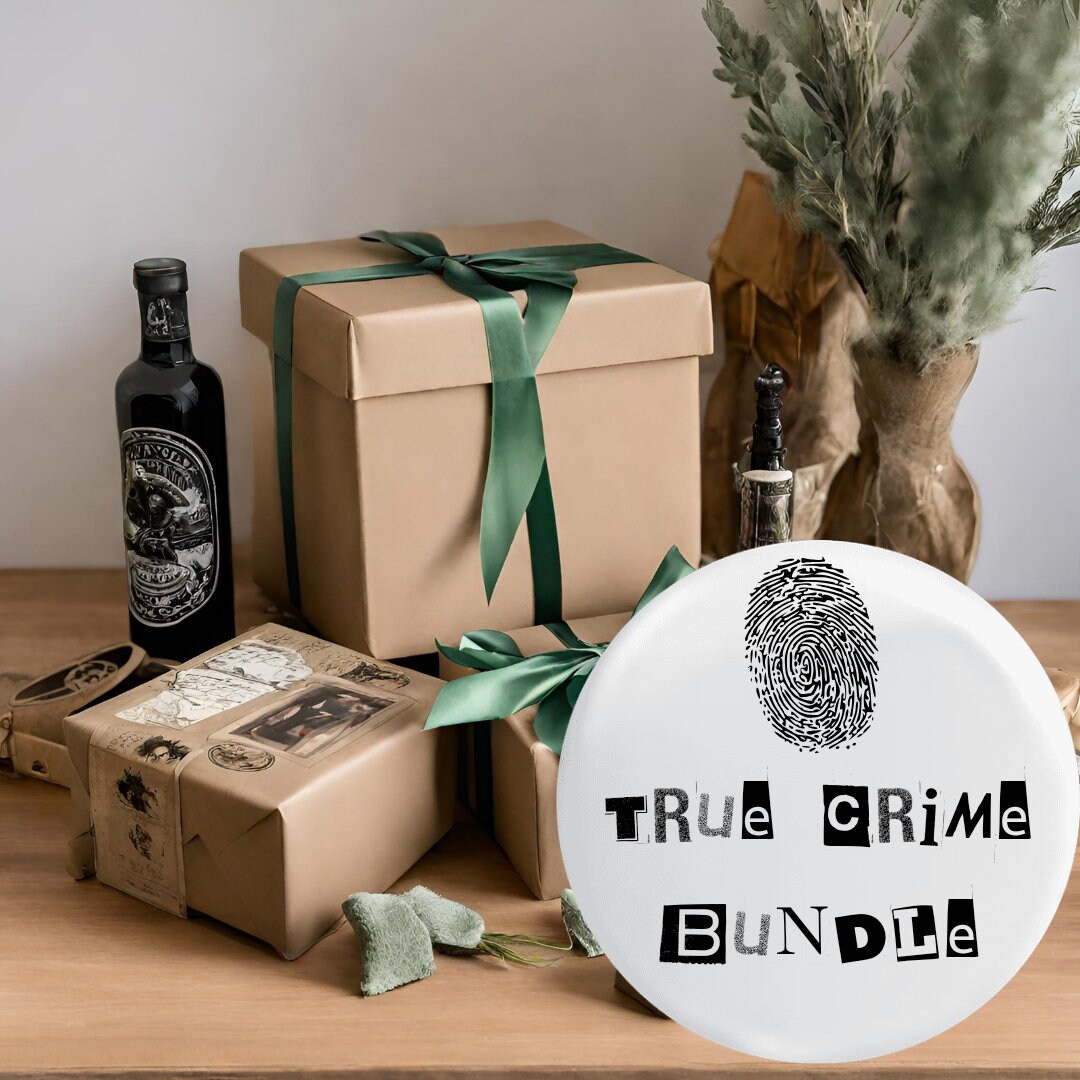 True Crime Bundle Serial Killer Gift Set Personalised Horror Theme Gift ...