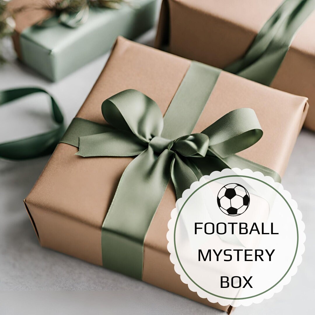 Football Mystery Box Sports Gift Set Personalised Kids Lucky Dip Soccer ...