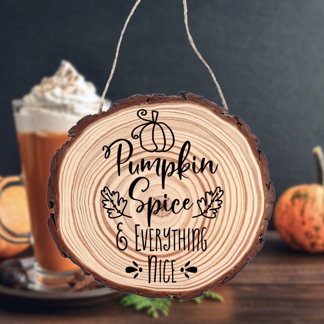 Pumpkin Spice Wooden Sign Autumn Season Wall Art Decor - Etsy