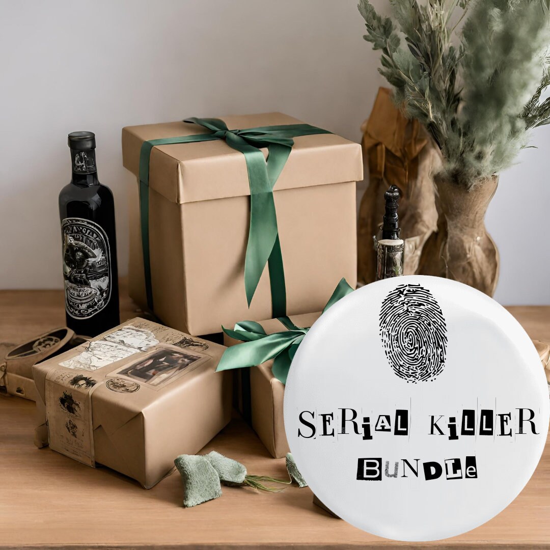 Serial Killer Bundle True Crime Gift Set Personalised Horror Theme Gift ...