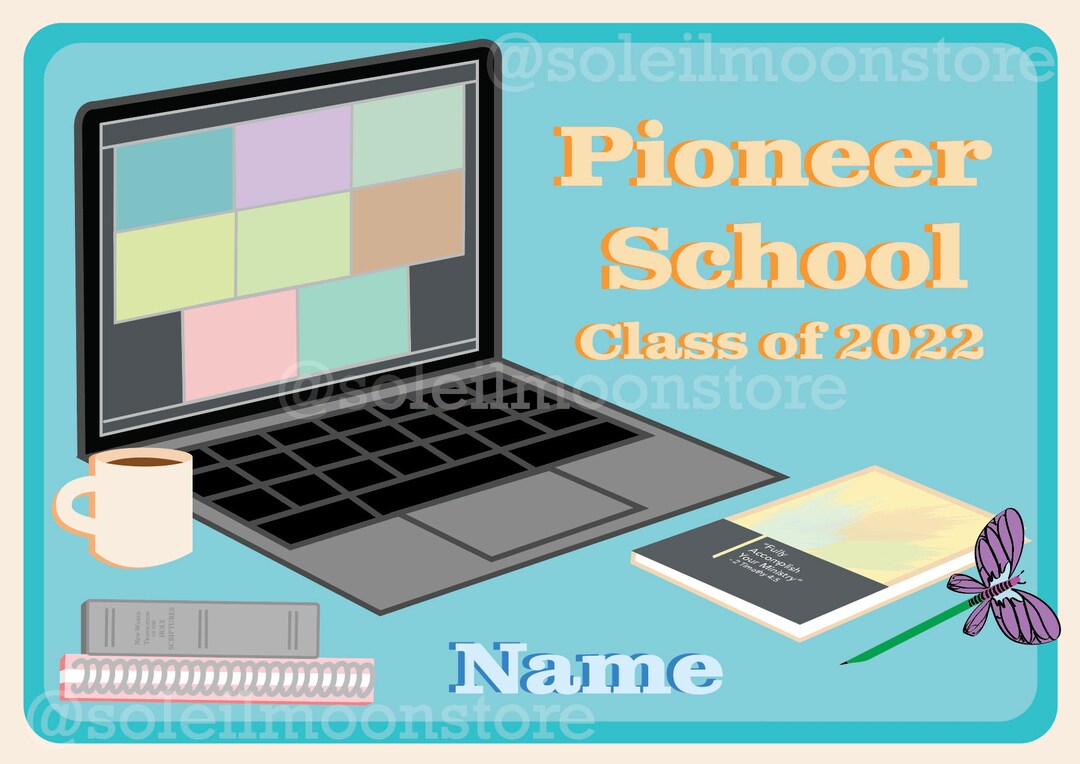 Pioneer School 2022 Printable Card PDF | English/spanish | Customizable ...