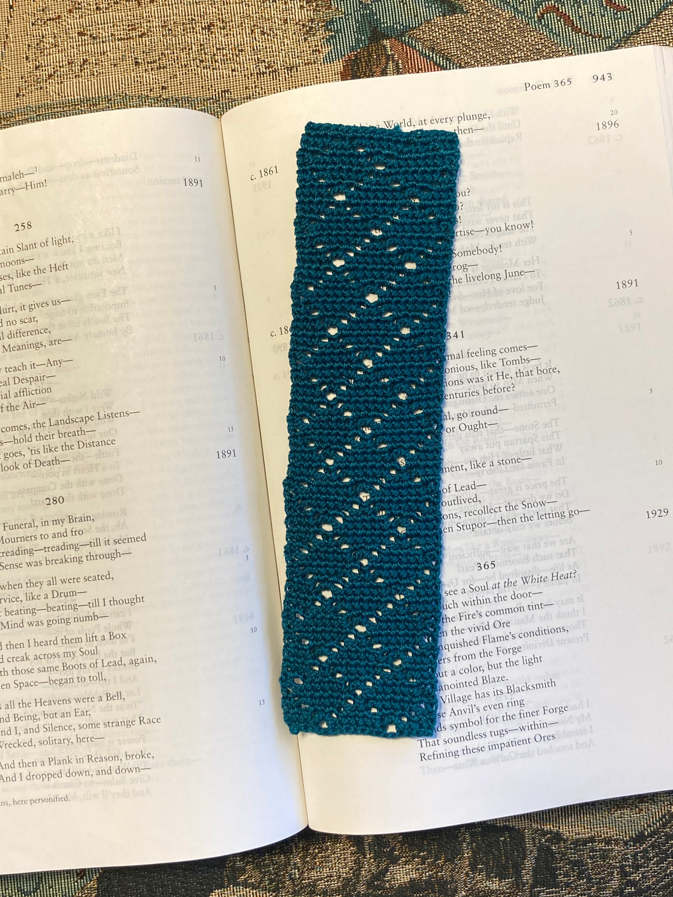 Crochet Diamonds Handmade Bookmark - Etsy