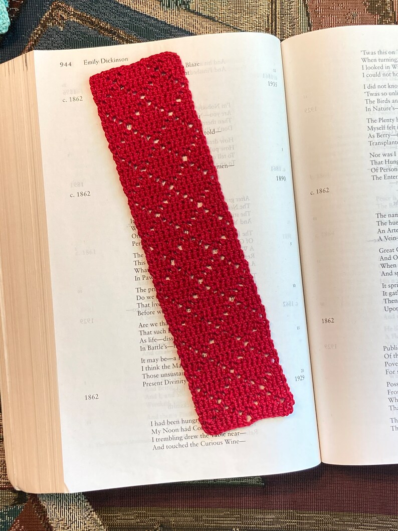 Crochet Diamonds Handmade Bookmark - Etsy