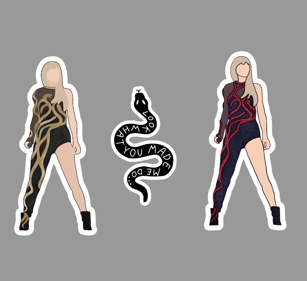 Gold Repuation Outfit Sticker, Red Reputation Outfit Sticker - Etsy