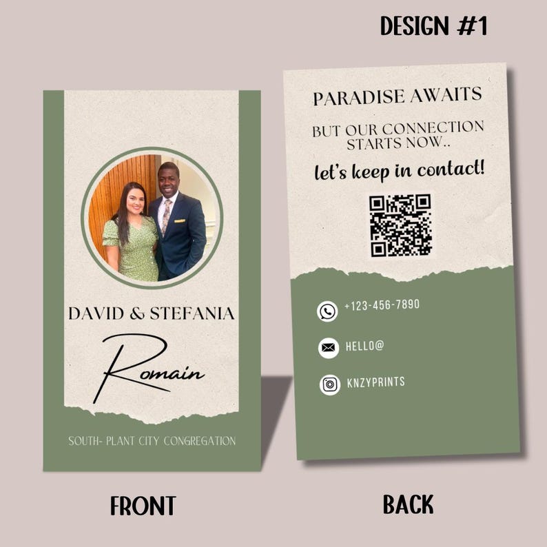 Personalized JW International Convention 2026 Contact Cards | Eternal ...