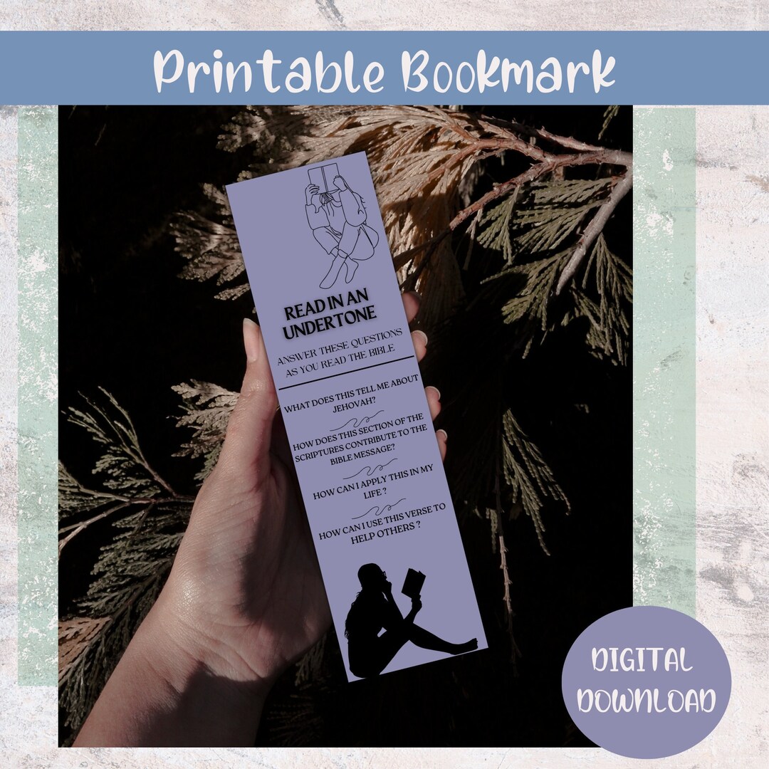 Bible Guide Bookmark, Jw Bookmark, Digital Bookmark, Personalize ...