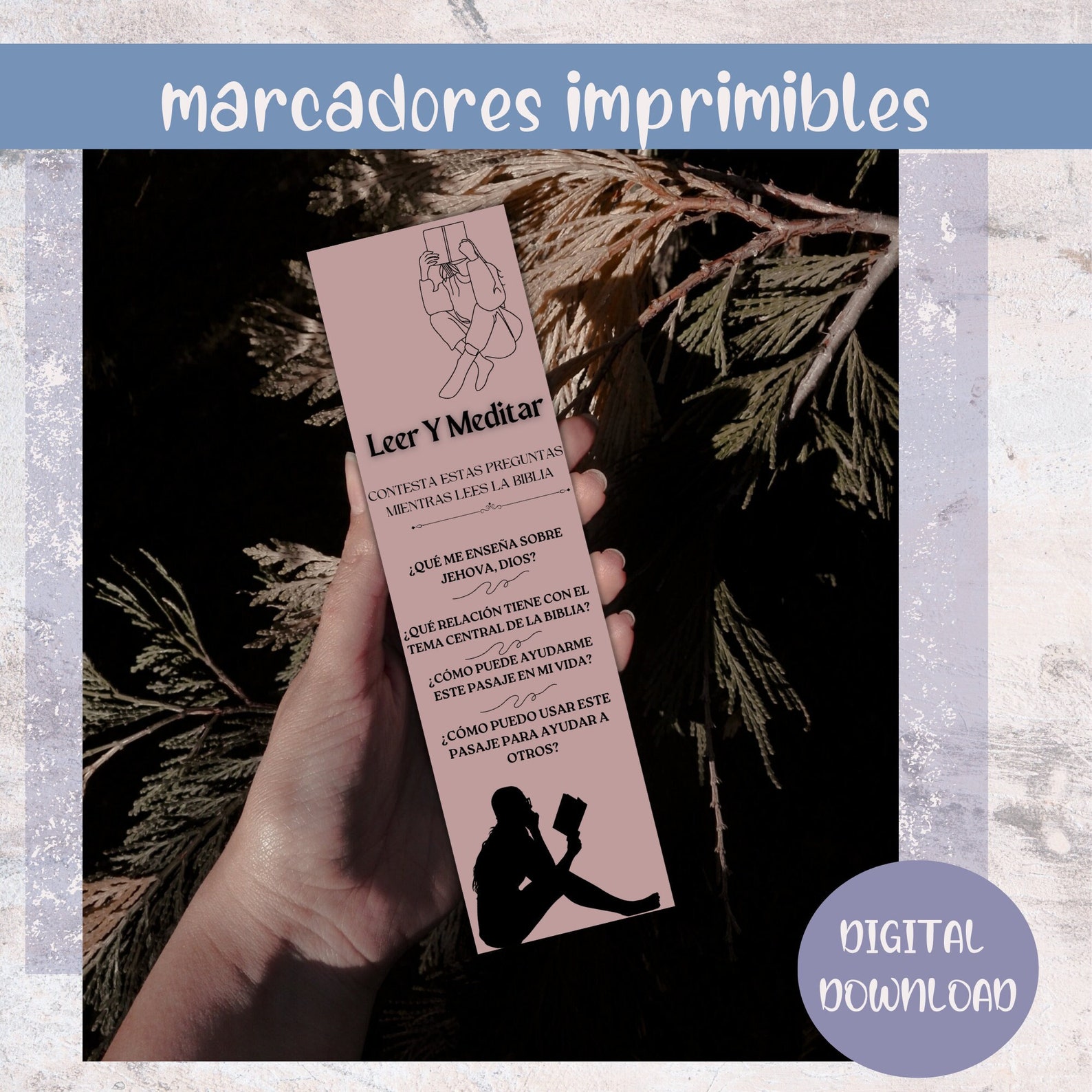 Spanish JW Bible Bookmark: Personalized Pioneer Gift (digital Download ...