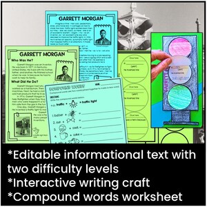 Garrett Morgan Activity Pack, Crafts, Reading, Timeline, Graphic ...