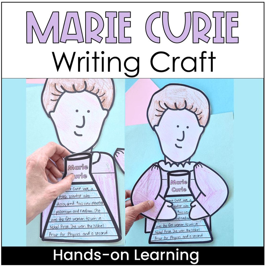 Marie Curie Craft Women's History Month Scientists Printable Classroom ...