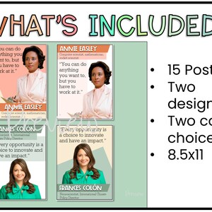 Women STEM Printable Posters Inspiring Quotes Women Scientists ...