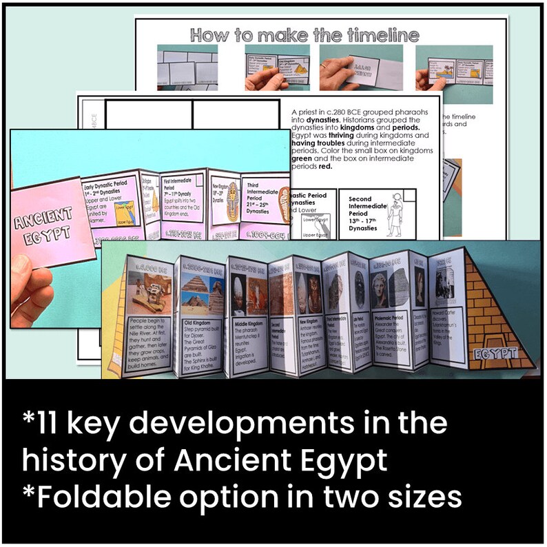 Ancient Egypt Timeline, History Activity, Printable, Social Studies ...