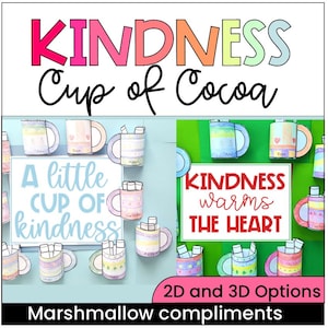 Printable Winter Kindness Craft, Cup of Cocoa, Bulletin Board ...