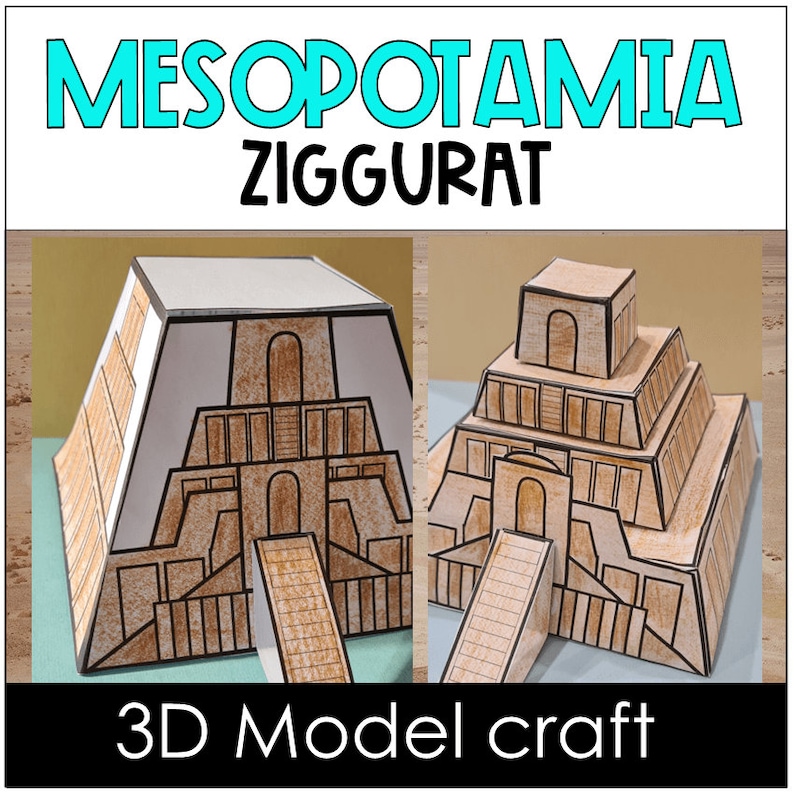 Ancient Mesopotamia, Ancient Sumer Ziggurat Craft 3D Model, Early Civilizations History ...