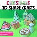 3D Shapes, Christmas Crafts, Ornaments, Nets, Christmas Math, Printable ...