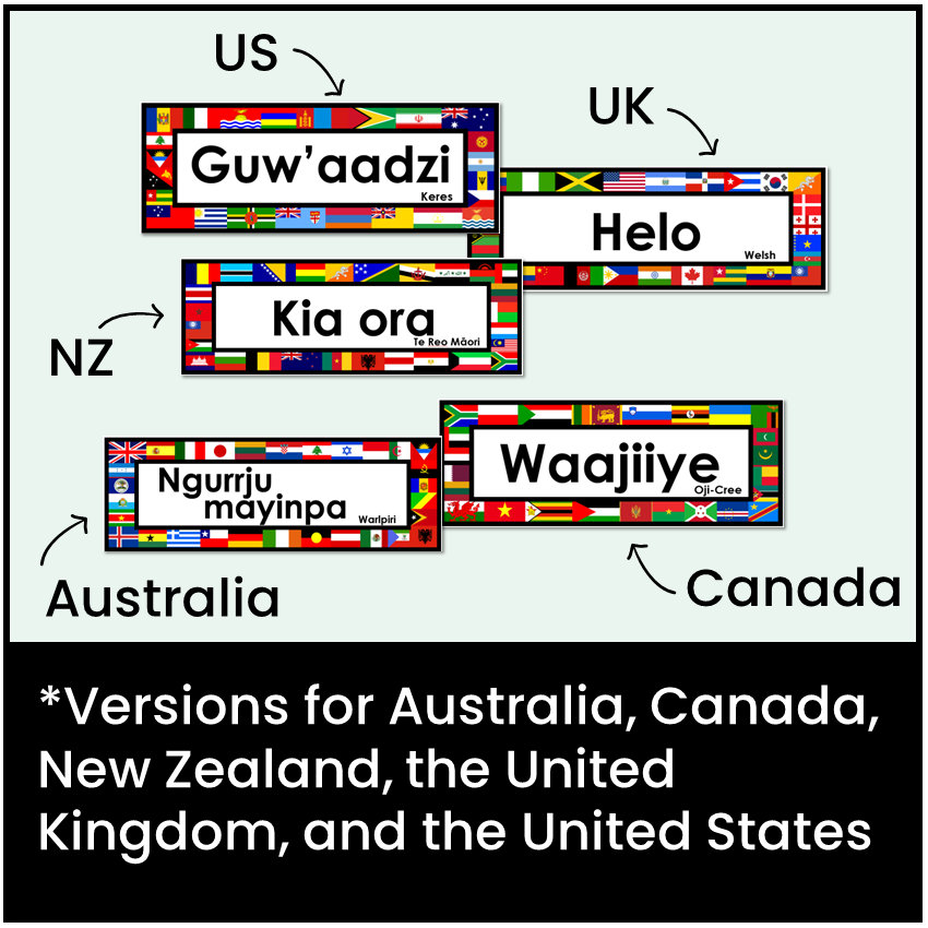 Multicultural Greeting Signs, Classroom Diversity Posters, Hello in ...
