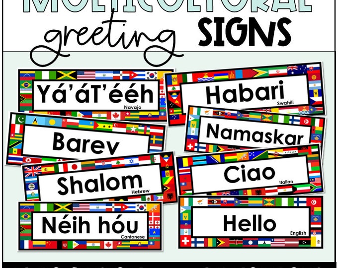 Hello Around the World Flashcards | Multicultural Language Resources ...