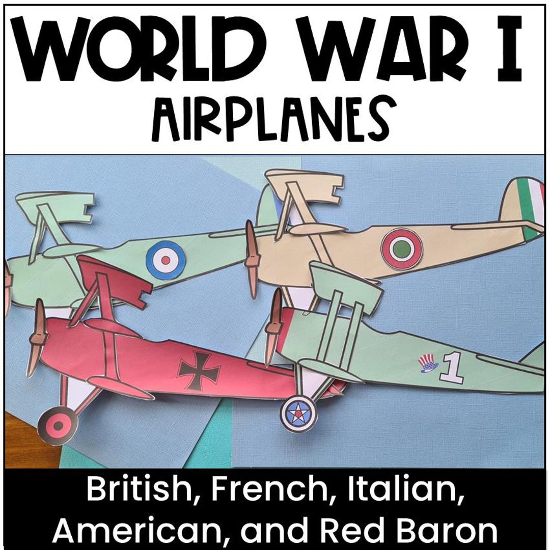 First World War One Airplanes WWI British, American, Red Baron ...