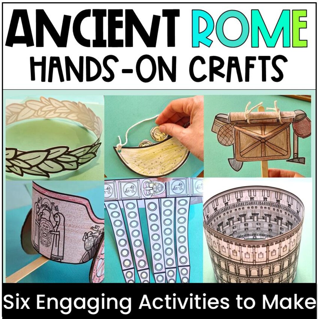 Printable Ancient Rome Hands-on Crafts Pack, Classroom Activity ...