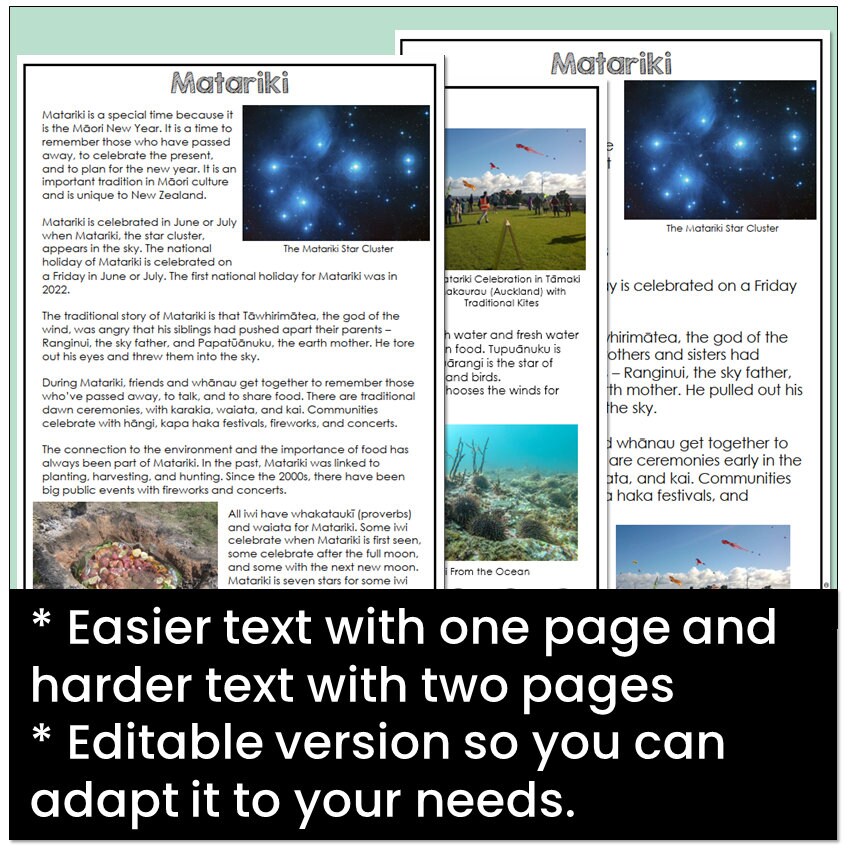 Matariki Hāngi Craft Reading Information Text, Writing Craft, Classroom ...