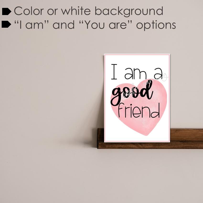 Valentine's Day Posters, Kindness, Affirmation Posters, Printable ...
