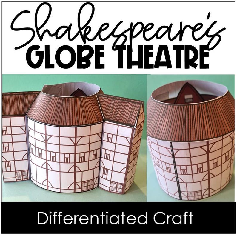Printable 3D Shakespeares Globe Theatre Craft, William Shakespeare ...