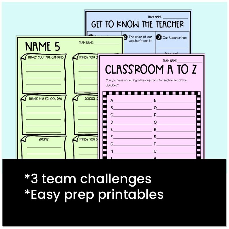 Back to School All About Me, Getting to Know You Activities Classroom ...