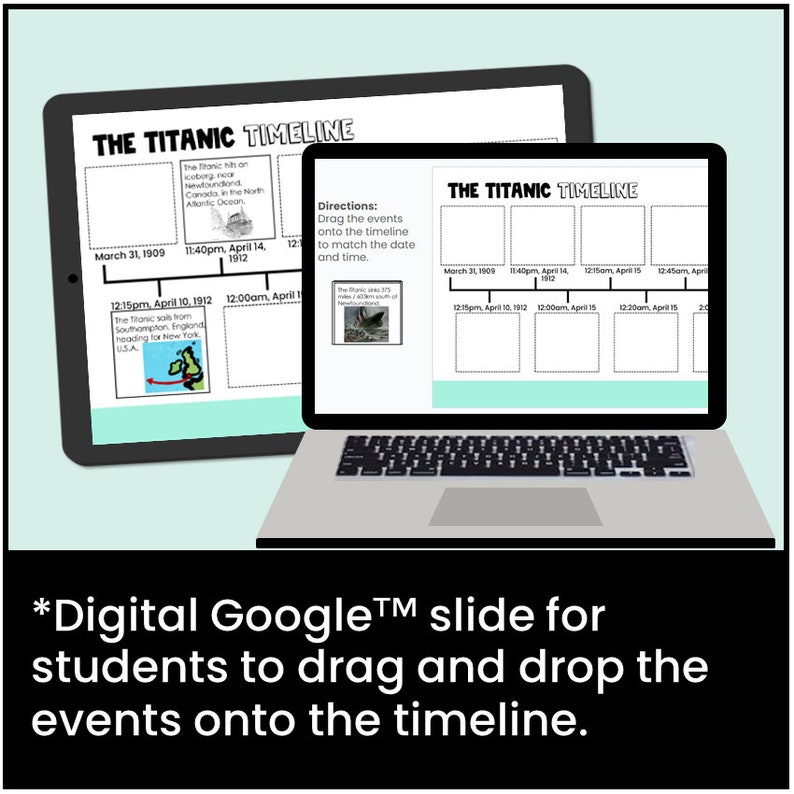 Titanic Timeline Foldable Activity, Worksheet, Homeschool, Classroom ...