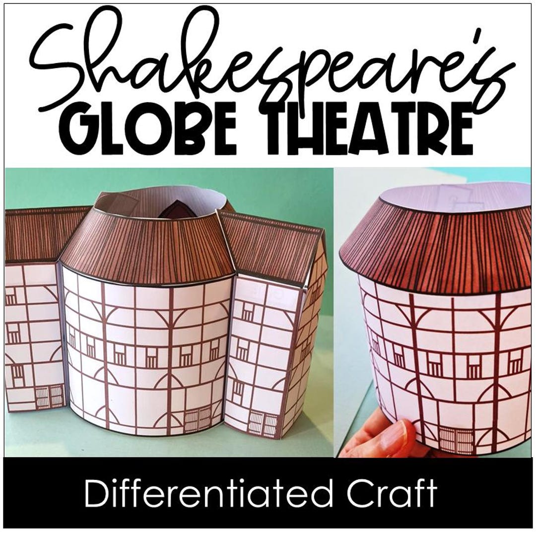 3D Shakespeares Globe Theatre Craft, William Shakespeare History Model ...