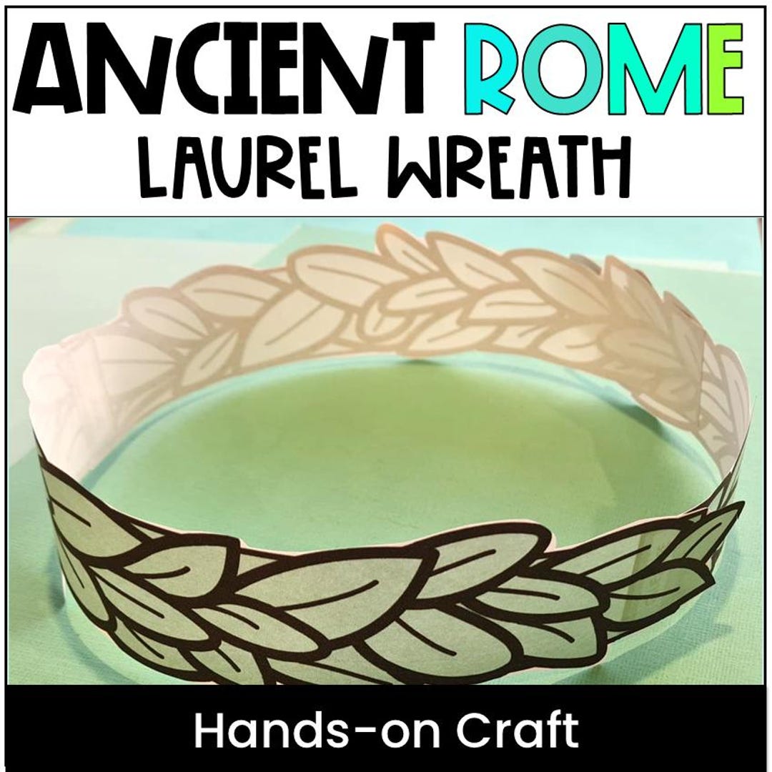 Printable Laurel Wreath Craft, Ancient Rome, Classroom Activity ...
