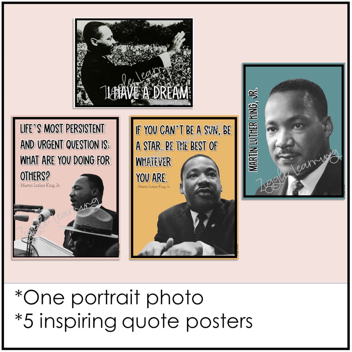 Printable Martin Luther King, Jr. Posters, Inspiring Quotes, Classroom ...