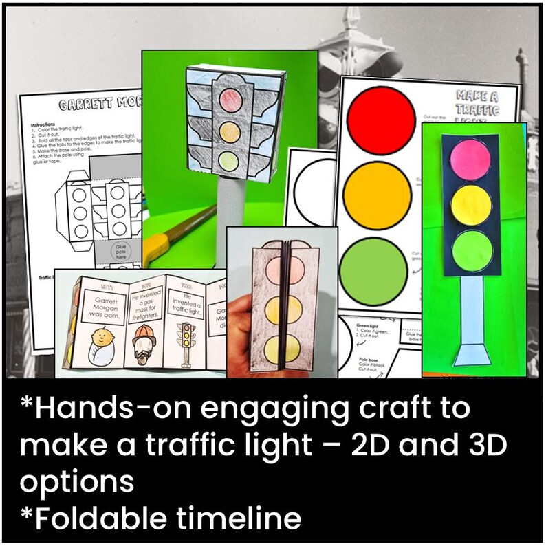 Garrett Morgan Activity Pack, Crafts, Reading, Timeline, Graphic ...
