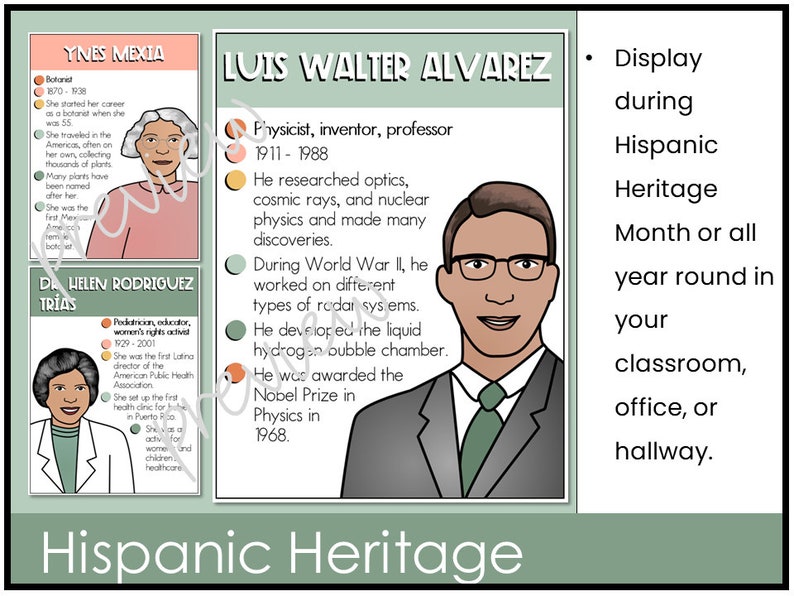 Hispanic Americans STEM Posters Inventors, Scientists, Astronauts ...
