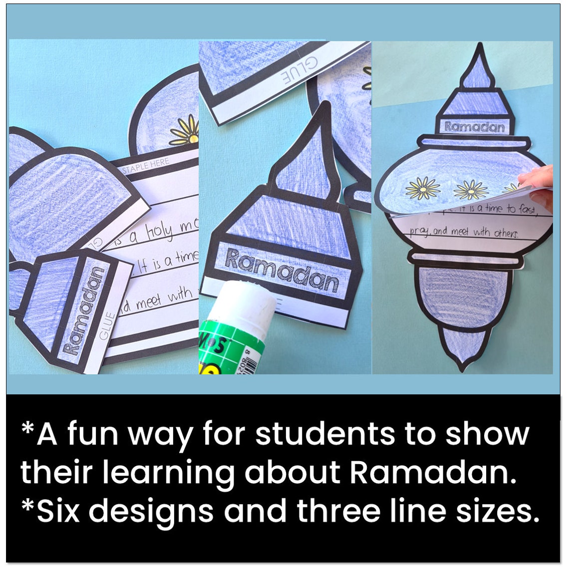 Ramadan Writing Craft, Art Lanterns, Religious Holidays, Classroom ...