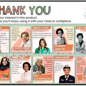 Women STEM Printable Posters Inspiring Quotes Women Scientists ...