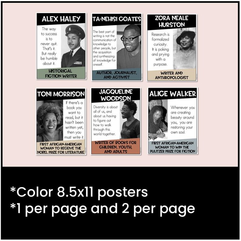 Black History Month Famous Writers and Authors Inspiring Quotes ...