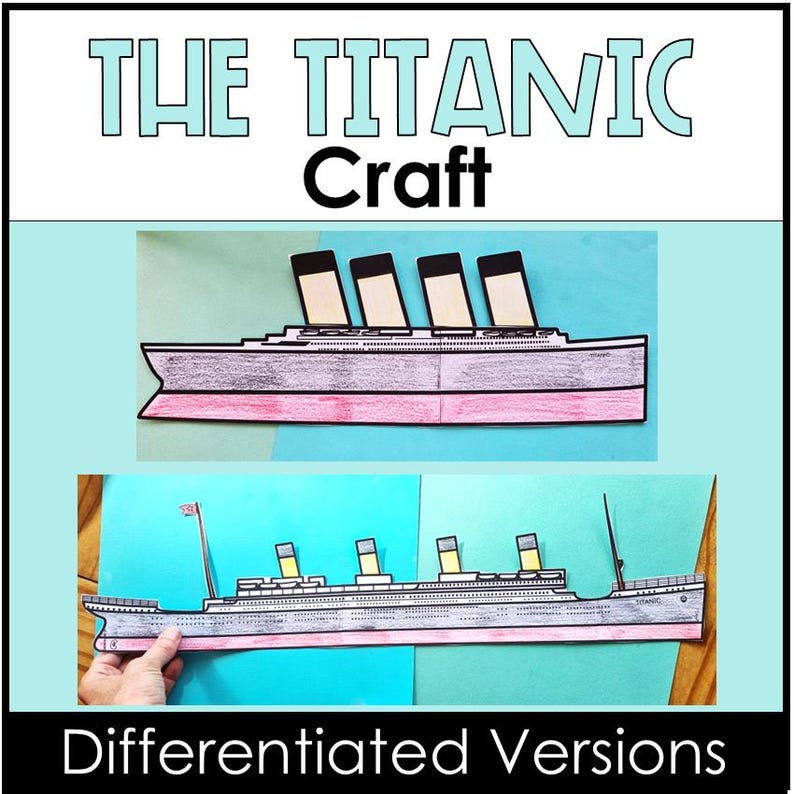Titanic Craft, Classroom or Homeschool Hands-on History Activity ...