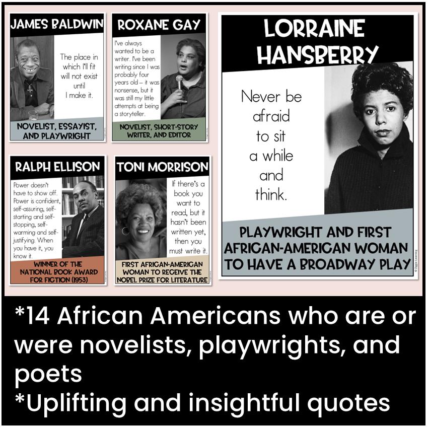 Black History Month Famous Writers and Authors Inspiring Quotes ...