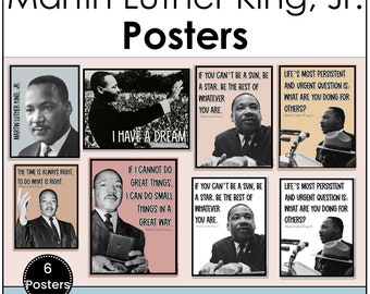 Martin Luther King Jr. Black History Month Poster - Etsy